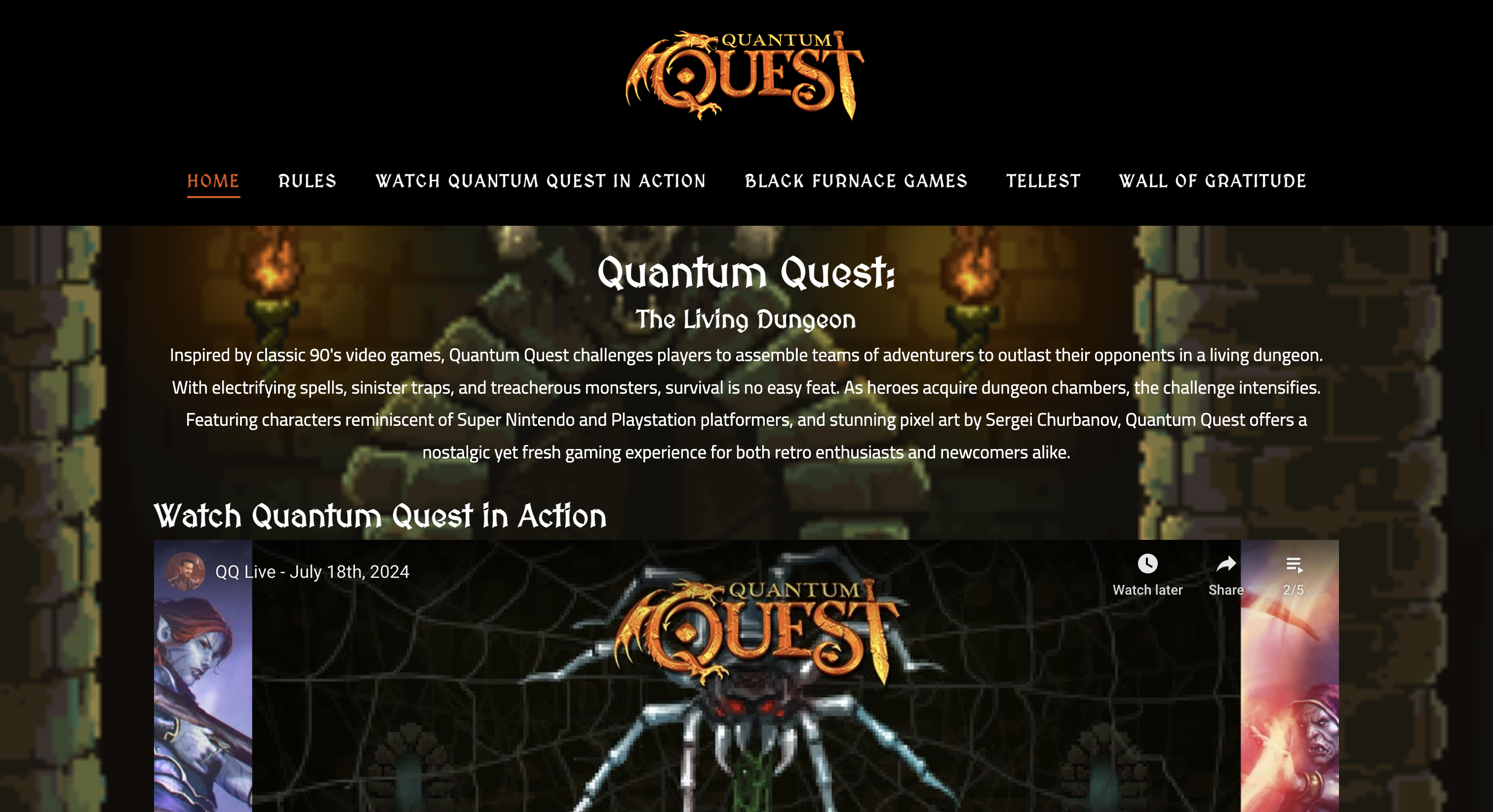 Quantum Quest's Web Design by Starbird Media